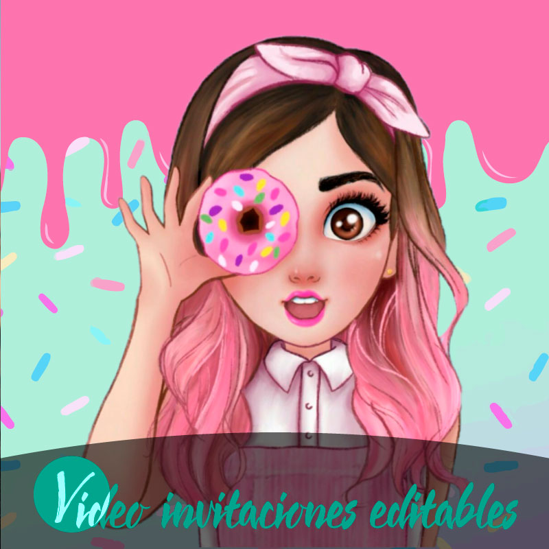 Video invitación de Mis Pastelitos editable online | Video Invitaciones ...