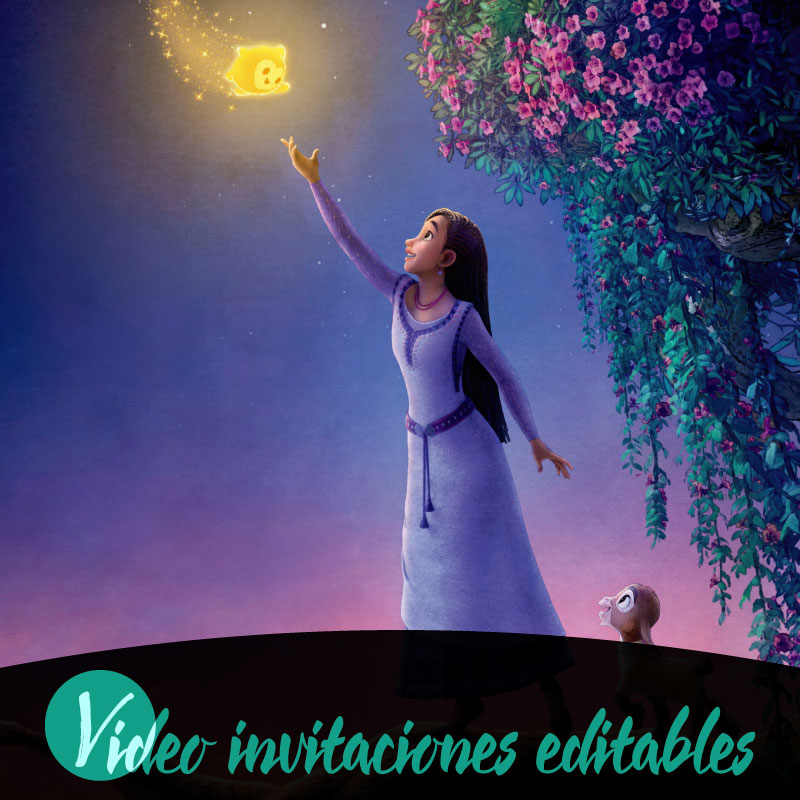 Wish video invitation 01 Video Invitaciones Editables