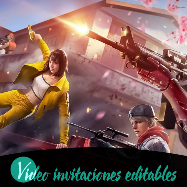 Free Fire – Video Invitaciones Editables