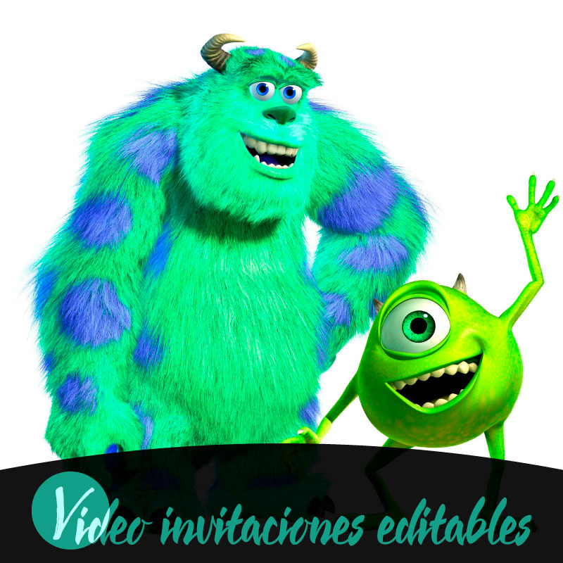 Video invitación de Monsters Inc editable online | Video Invitaciones ...