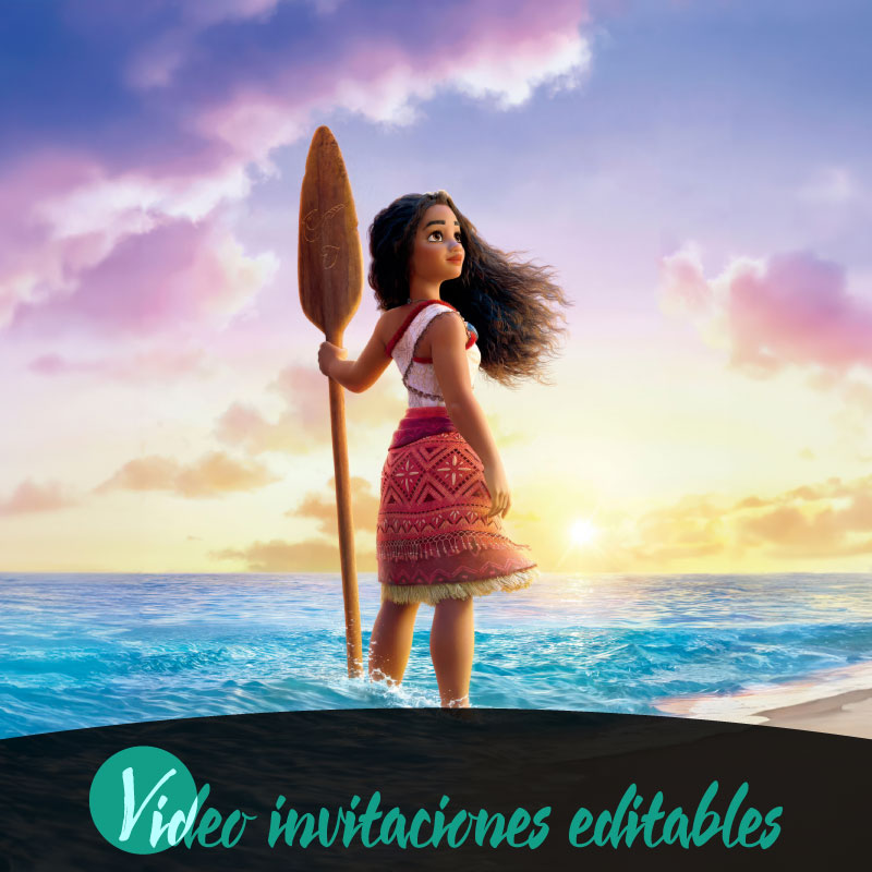 Invitaciones De Moana Crear Invitación De Cumpleaños De Moana