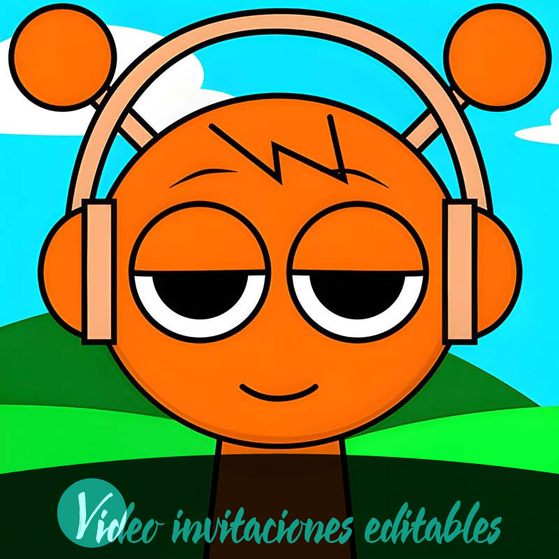 Sprunki video invitation 01 Online 2025 - Video Invitaciones Editables