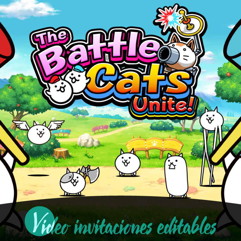 Video invitación de The Battle Cats 01, fácil y rápida 2026 Video ...